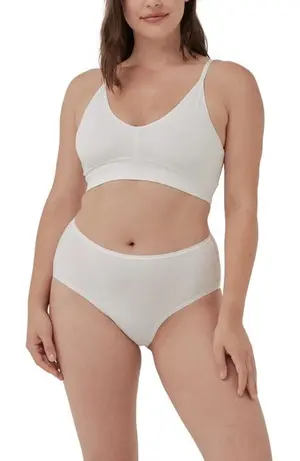 PACT Organic Cotton Everyday Classic T-shirt Bra - White