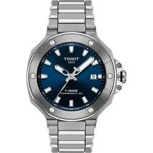 TISSOT T-race Powermatic 80 Bracelet Watch - Blue/silver