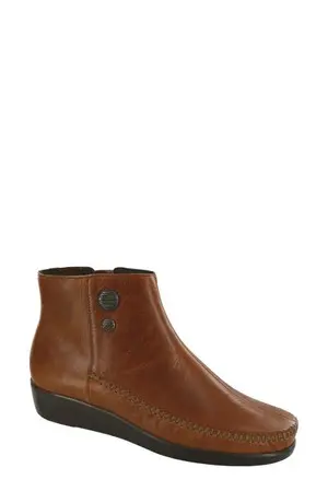 SAS Jade Zip Bootie - Chestnut