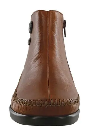 SAS Jade Zip Bootie - Chestnut