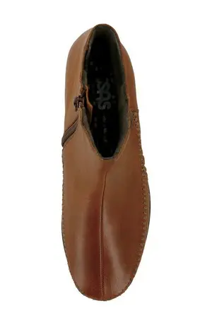 SAS Jade Zip Bootie - Chestnut