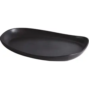 GHARYAN STONEWARE Stoneware Long Serving Platter - Black