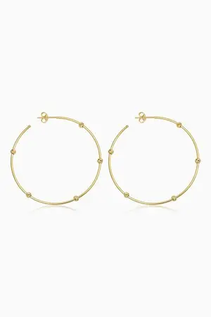 ORADINA 14k Bari Hoop Earrings