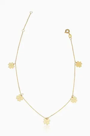 ORADINA 14k Lucky You Anklet