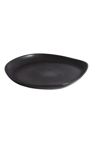 GHARYAN STONEWARE Stoneware Round Serving Platter - Black