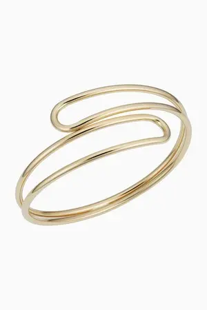 ORADINA 14k Avant-garde Wrap Cuff