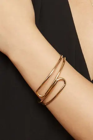 ORADINA 14k Avant-garde Wrap Cuff