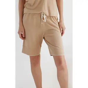 OYUN Tie Waist Sleep Shorts - Camel