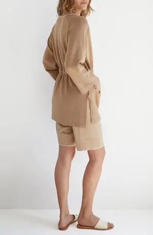 OYUN Tie Waist Sleep Shorts - Camel