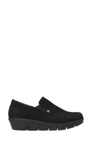 WOLKY Mesita Wedge Slip-on Sneaker - Black