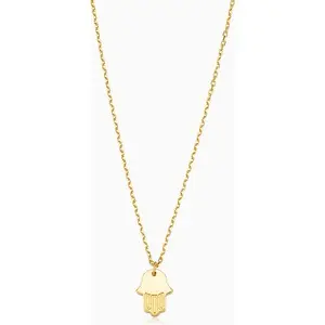 ORADINA 14k Hamsa Pendant Necklace