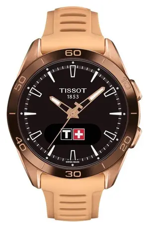 TISSOT T-touch Connect Sport Solar Smart Watch - Beige