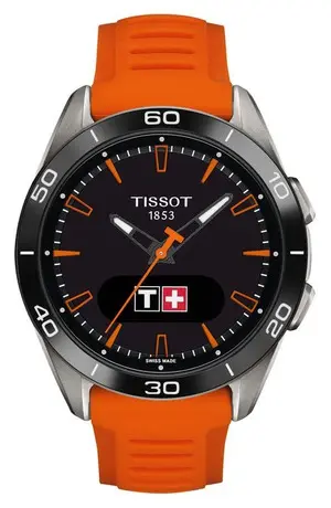 TISSOT T-touch Connect Sport Solar Smart Watch - Orange