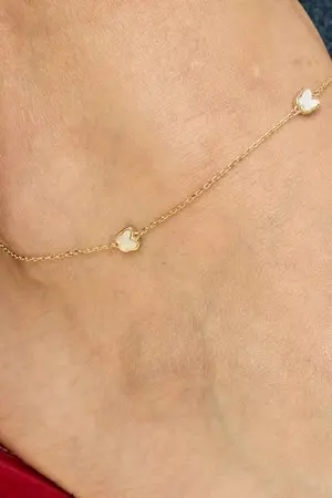 ORADINA 14k Flutter Anklet