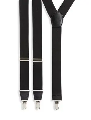 HARBOR BAY BY DXL Big & Tall Y-back Suspenders - Black