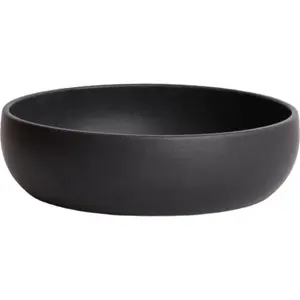 GHARYAN STONEWARE Shallow Stoneware Serving Bowl - Black