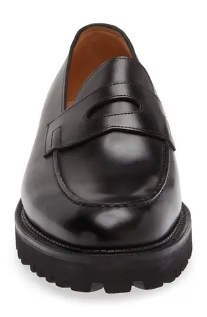 John Lobb Lopez Penny Loafer - 1r- Black