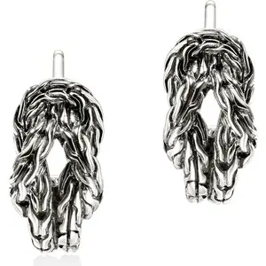 John Hardy Love Knot Hoop Earrings - Silver