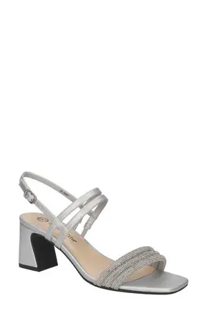 BELLA VITA Majesty Slingback Sandal - Silver