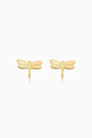 ORADINA 14k Flora Stud Earrings - Yellow Gold