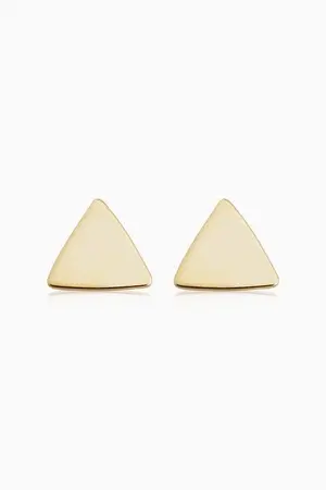 ORADINA 14k Triangle Studs