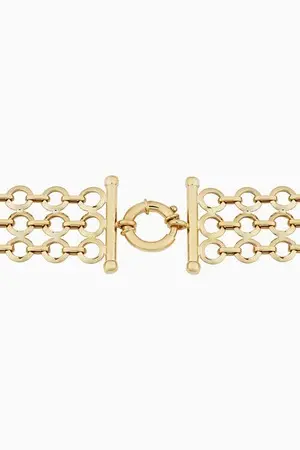 ORADINA 14k Disco Link Bracelet