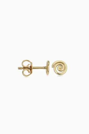 ORADINA 14k Da Vinci Round Stud Earrings