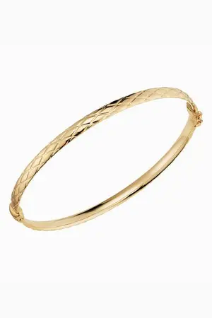 ORADINA 14k Diamondback Bangle - Yellow Gold