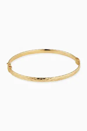 ORADINA 14k Diamondback Bangle