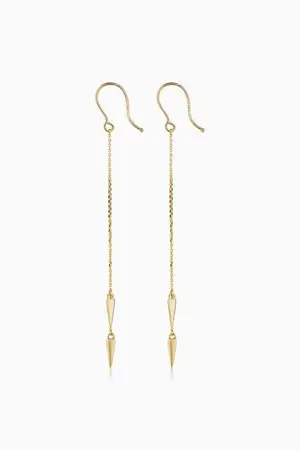 ORADINA 14k Sharp Dresser Drop Earrings