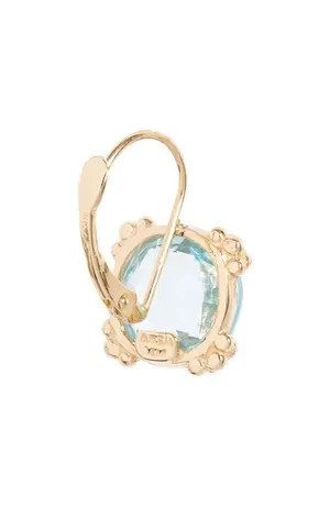 Anzie Dew Drop Topaz Earrings - Blue