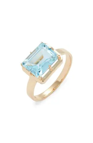 Anzie Cléo Daniela Topaz Ring - Blue
