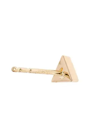 Anzie Cleo Triangle Stud Earrings - Yellow Gold
