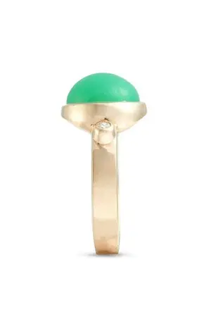 Anzie Classique Oval Ring - Green