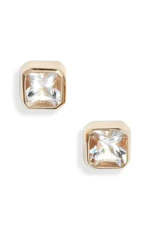 Anzie Cleo Jaeda Topaz Stud Earrings - Yellow Gold