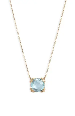 Anzie Dew Drop Cluster Pendant Necklace - Blue