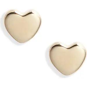 Anzie Jac + Jo Icon Heart Stud Earrings - Gold