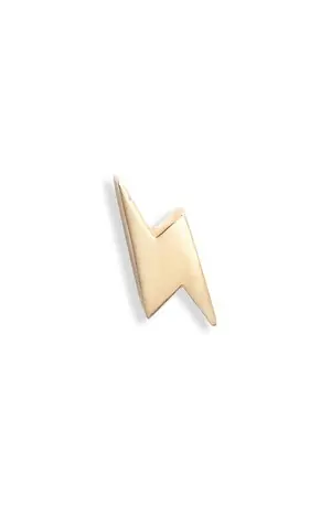 Anzie Icon Lightning Single Stud Earring - Gold