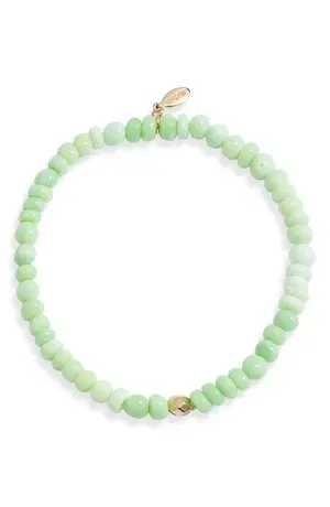 Anzie Boheme Beaded Opal Stretch Bracelet - Green
