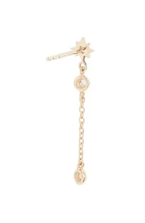 Anzie Starburst Diamond Chain Drop Earrings