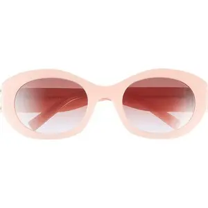 Givenchy 4g Oval Sunglasses - Matte Pink /gradient Bordeaux