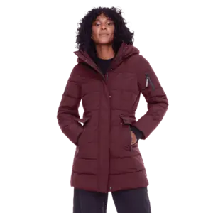 ALPINE NORTH Vegan Down Mid-length Parka Coat - Grape
