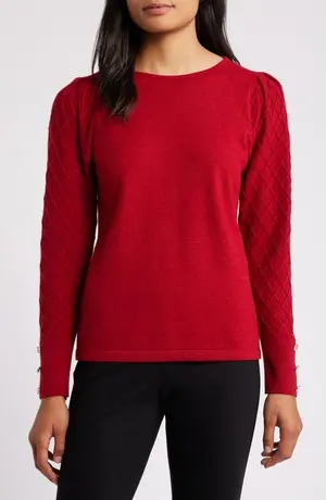 Anne Klein Drop Shoulder Sweaters For Women