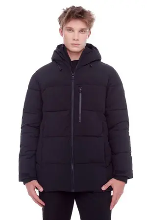 ALPINE NORTH Vegan Down Puffer Jacket - Black