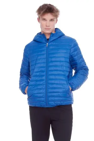 ALPINE NORTH Vegan Down Lightweight Packable Puffer Jacket With Bag - Cobalt