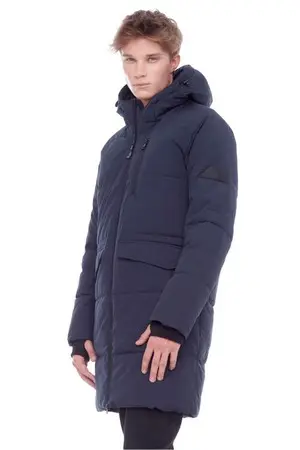 ALPINE NORTH Jasper Vegan Down Winter Puffer Coat - Navy