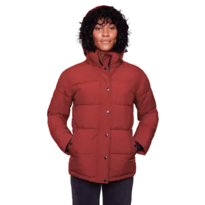 ALPINE NORTH Quilted Puffer Jacket - Deep Red
