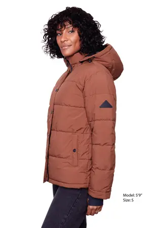 ALPINE NORTH Quilted Puffer Jacket - Maple