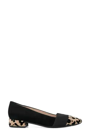 Easy Spirit Casta Pointed Toe Pumps - Black/animal Print