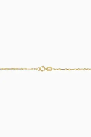 ORADINA 14k Gold Forzantina Link Anklet
